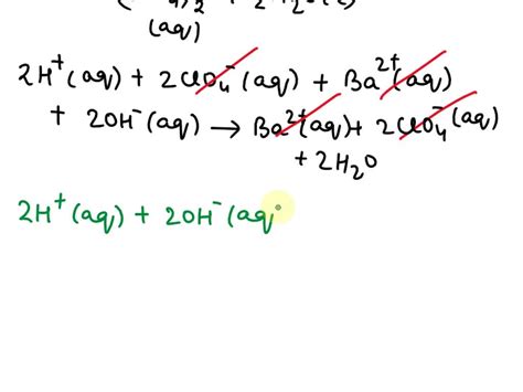 SOLVED Balance The Following Equations And Write The Corresponding Ionic And Net Ionic