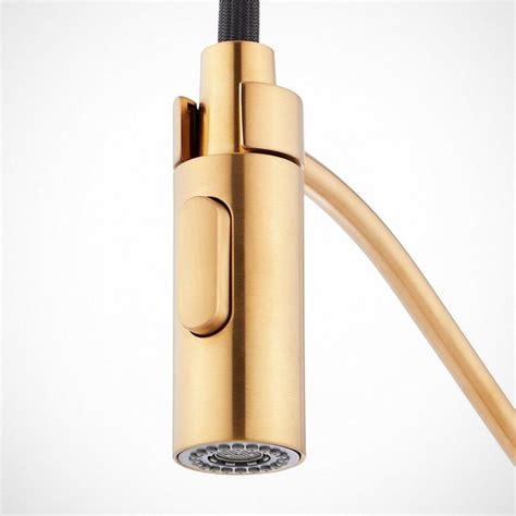 Eiler Kitchen Faucet With Pull Down Spring Spout Brushed Gold