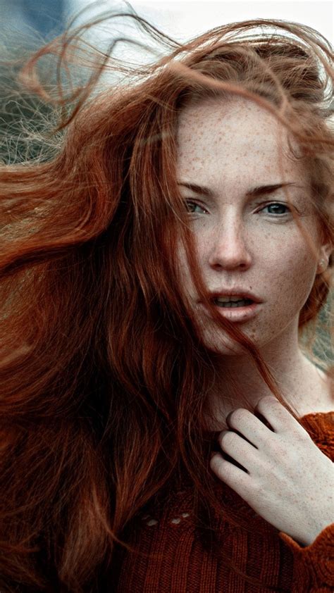 Download Redhead Freckles Open Mouth Model Women Sweater Oksana Butovskaya On Itl Cat