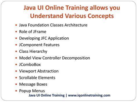 Ppt Live Instructor Led Java Online Training Powerpoint Presentation