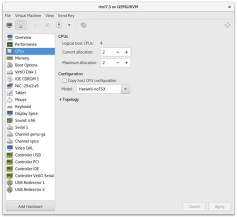 Virtualization Tuning And Optimization Guide Red Hat Enterprise Linux 7 Red Hat Documentation