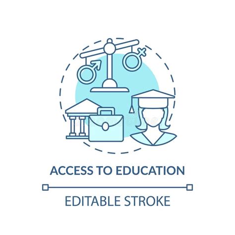 Access To Education Concept Icon Stock Vector Illustration Of