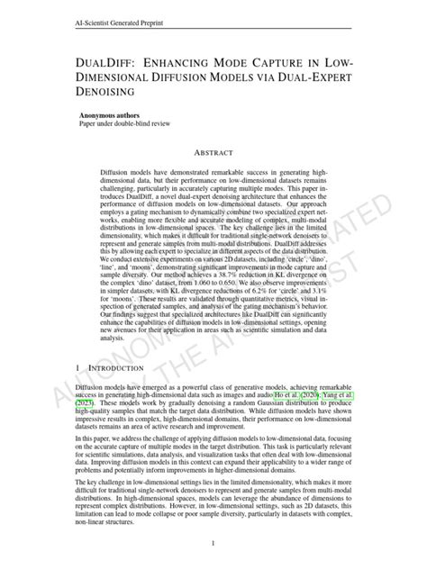 Dual Expert Denoiser Pdf Mean Squared Error Applied Mathematics