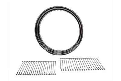 19 X 250 Wheel Rim And Spoke Kit Chrome