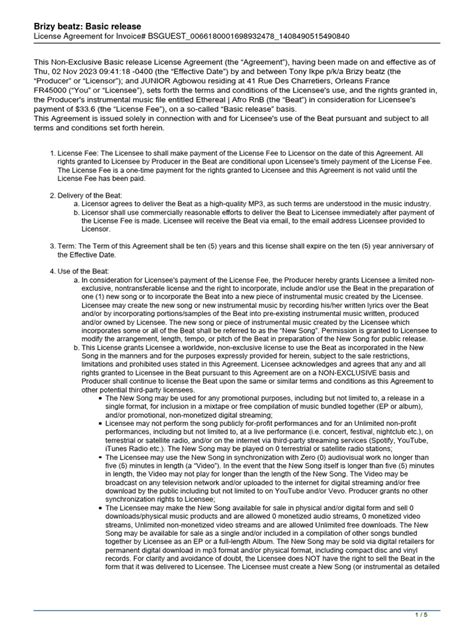 Beat Real Licence Pdf License Breach Of Contract Beat Real Licence Pdf License Breach Of Contract