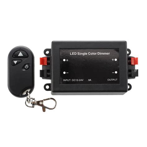 New DC V Key RF Remote Control Wireless LED Single Color Dimmer Switch Controller RF