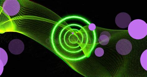 Animation Of Scope Scanning And Purple Spots Of Light On Black