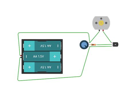 circuit design dc motor controller tinkercad