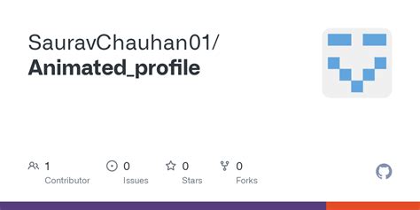 Github Sauravchauhan01animatedprofile