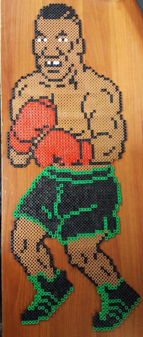 Mike Tyson Perler Sprite Huge Piece Nes Boss Boxing Punch Out 1925979474