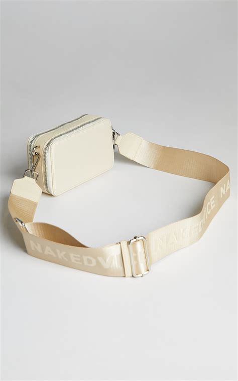 Nakedvice The Lexie Bag In Ivory Nylon Showpo