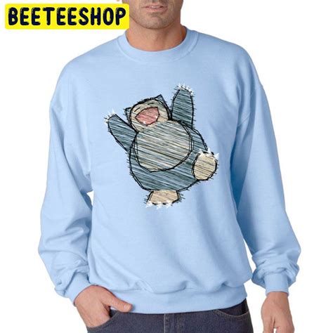 Happy Snorlax Sketch Trending Unisex Sweatshirt Beeteeshop