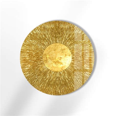 Tempered Glass Wall Art Golden Round Wall Art T Circle Gold Wall Art