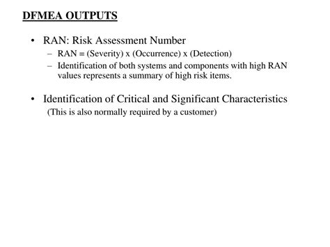 Ppt Purpose Of Dfmea Design Failure Mode Effects Analysis