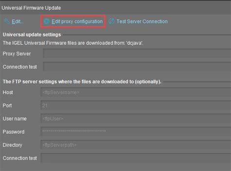 How To Use An Proxy For Firmware Updates In Igel Ums