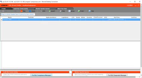 sql xevent profiler on cloud with azure and aws in cognosys