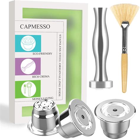 Buy CAPMESSO Espresso Refillable Capsules Reusable Coffee Pod Stainless