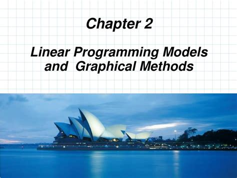 PPT Linear Programming Models And Graphical Methods PowerPoint
