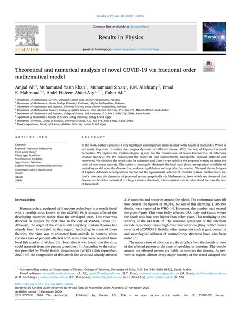 Pdf Qualitative Theory And Numerical Simulation Of Sirc Model