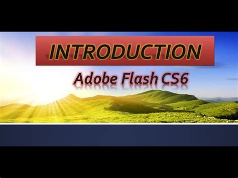 Introduction Adobe Flash CS6 - YouTube