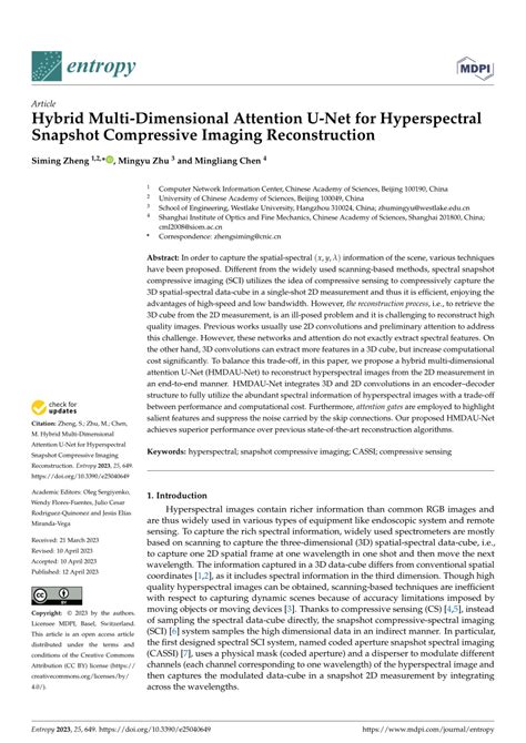 Pdf Hybrid Multi Dimensional Attention U Net For Hyperspectral