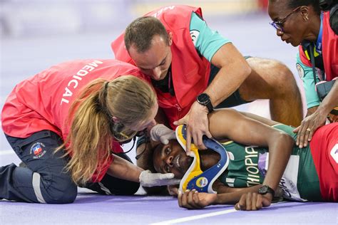 Olympic Games Shock Injury For Lamecha Girma In The 3 000 M He