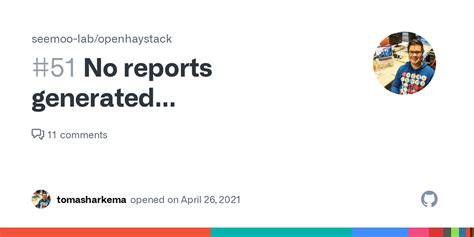 no reports generated · issue 51 · seemoo lab openhaystack · github