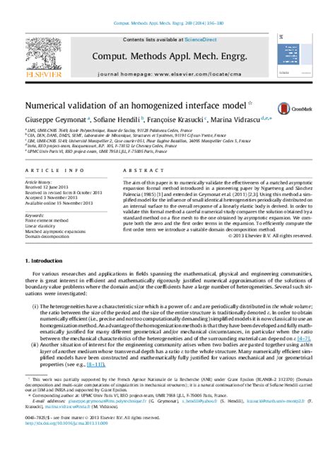 Pdf Matched Asymptotic Expansion Method For A Homogenized Interface