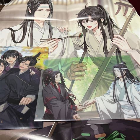 Yahoo オークション 魔道祖師 クリアファイル2枚andbigポスター Pash