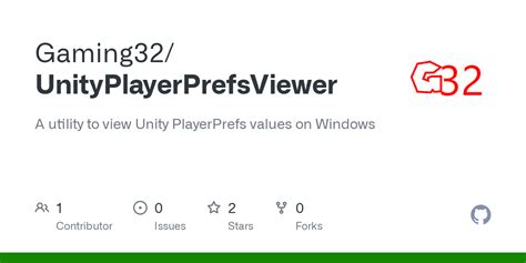 Github Gaming32unityplayerprefsviewer A Utility To View Unity Playerprefs Values On Windows
