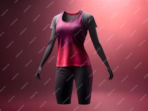 Maqueta De Traje De Fitness Para Mujeres 3d Maquita De Traje De Fitnes Para Mujeres Maqueta De