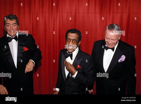 Dean Martin Sammy Davis Jr And Frank Sinatra 1987 Credit Ralph Dominguezmediapunch Stock