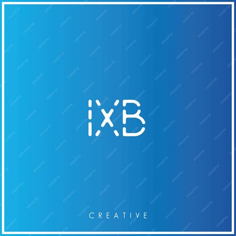 Ixb Premium Vector Último Diseño De Logotipo Logotipo Creativo