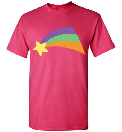 Mabel Pines Shooting Star Rainbow Gravity Falls Cosplay Gildan Short S