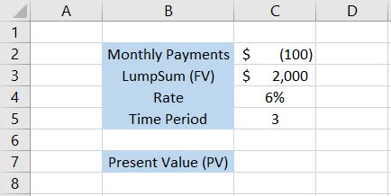 PV Function Formula Examples How To Use PV In Excel Wall Street Oasis