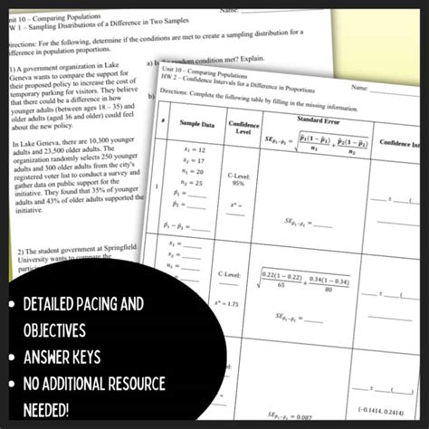Statistics Comparing Two Populations By Goldies Math Emporium Tpt