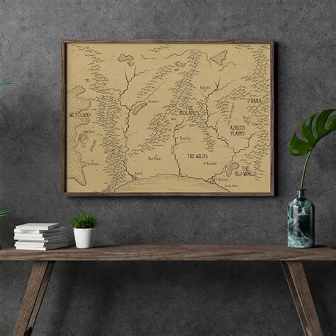 Map From The Sword Of Truth Etsy