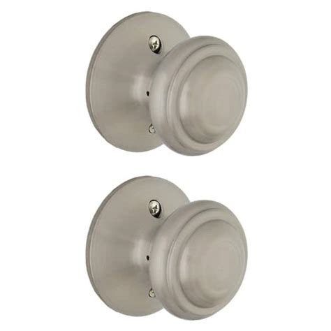 Defiant Madrid Satin Nickel Dummy Door Knob 2 Pack 32tdx240bd2