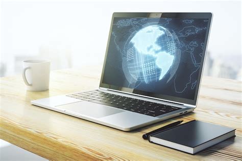 Premium Photo America Map On Modern Computer Monitor Big Data And