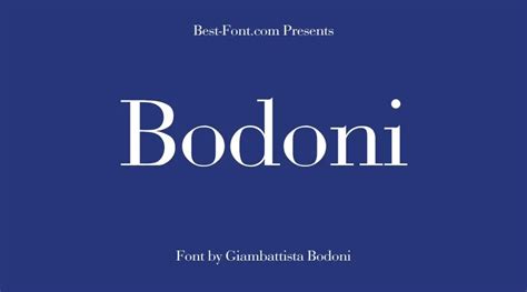 Bodoni Font Free Download