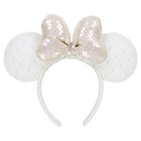 Tdr White Pearl Ears Headband Lealea Mart