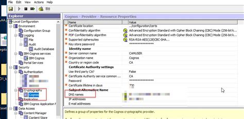 Server Name Error When Testing Gateway Cognos Configuration Cognos