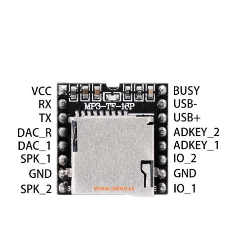 Dfplayer Tf Card Disk Mini Mp3 Player Audio Voice Module Duinolk