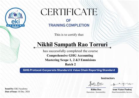 Torruri Nikhil Sampath Rao On Linkedin Ghgaccounting Sustainability