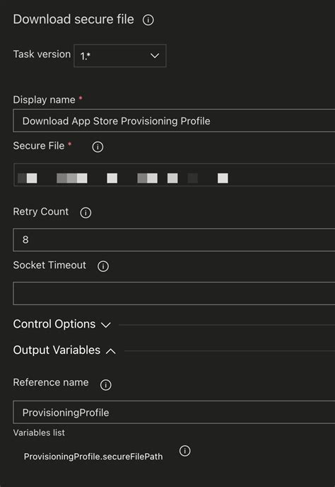 Download Secure File Does Not Set Reference Name Variable On Output