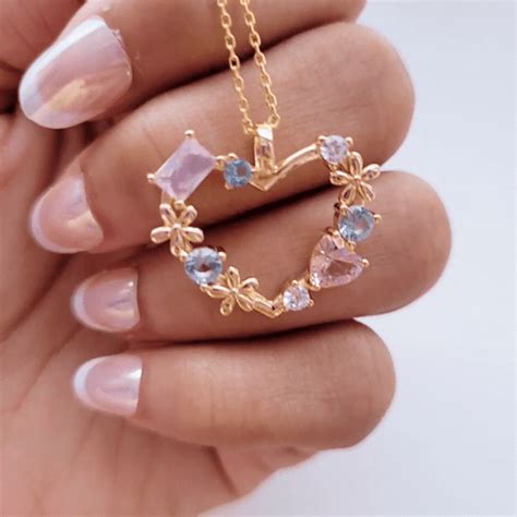 Erica Pendant Dream Jewelry Pendant Gold Encrusted