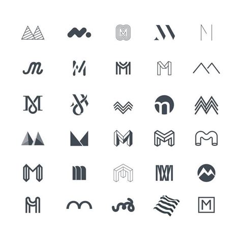 Pin By Nata On Mm Initials Logo Design Text Logo Design Graphic Design Logo