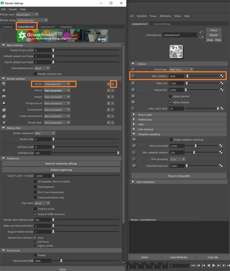 Octane For Maya Render Settings Tutorial Rebus Render Farm