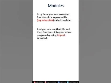 #126- Modules & Importing the modules [Part-1] | Python Tutorial ...