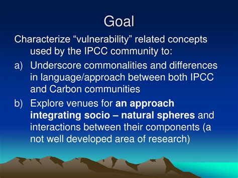 Ppt Vulnerability Resilience And Adaptation In The Ipcc Framework